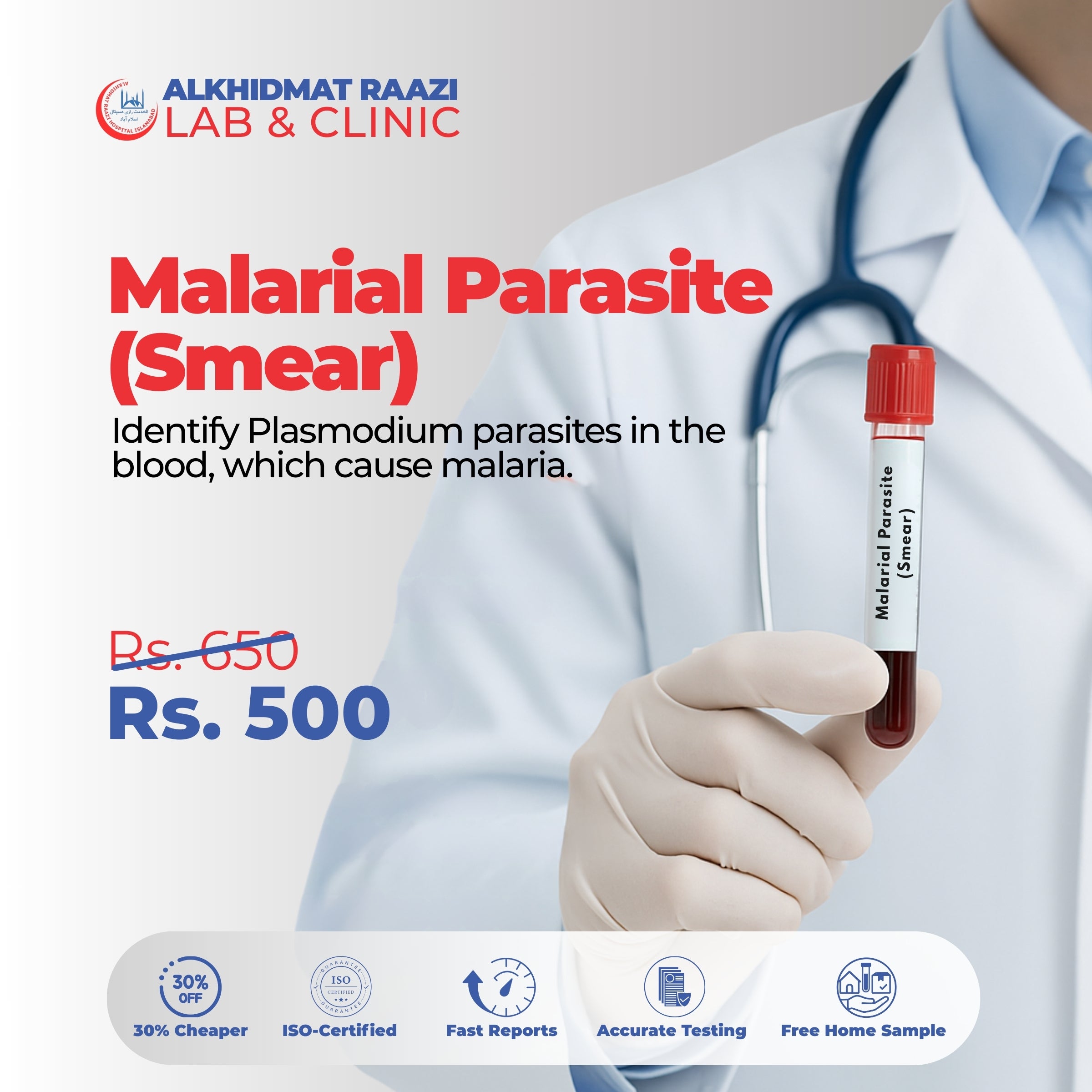 Malaria Smear Test | Raazi Labs – Alkhidmat Raazi Lab