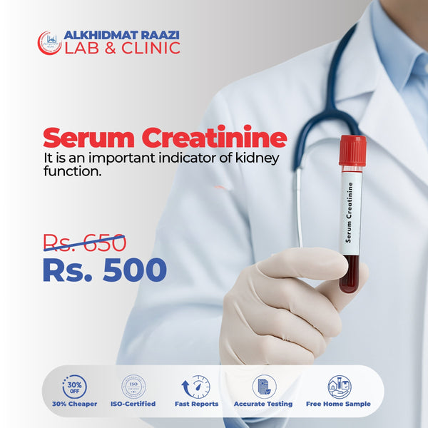 Serum Creatinine Test | Raazi Labs – Alkhidmat Raazi Lab